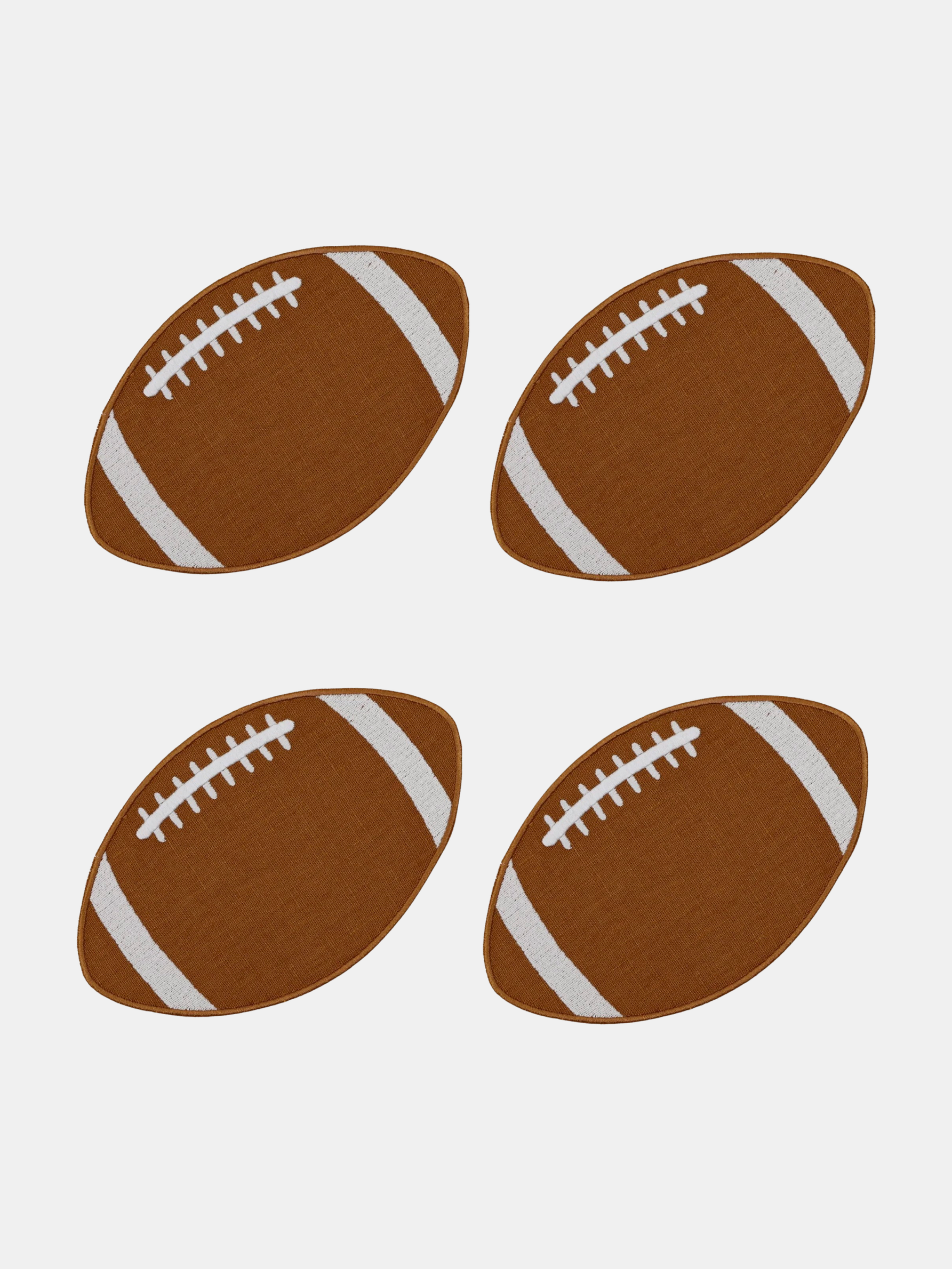 House of Gleason | Football Linen Cocktail Napkin | SHOPMORLEY – Morley