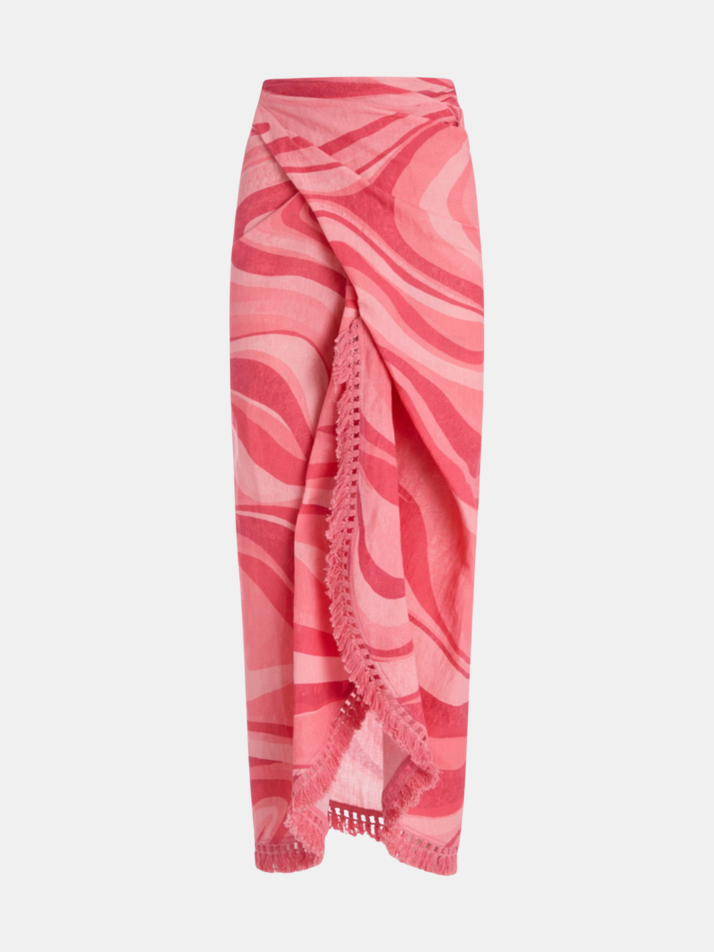 Coniglio Palm Beach | Midi Wrap Skirt With Macrame Fringe | SHOPMORLEY ...