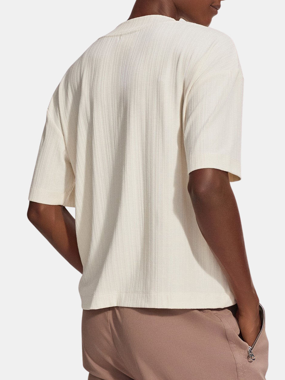 Varley | Kasey Mock Placket Rib Tee | ShopMorley – Morley